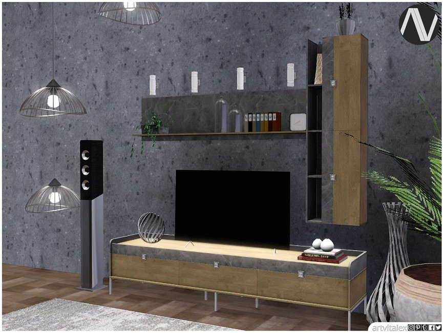 The Sims Resource - Florence Living Room TV Units