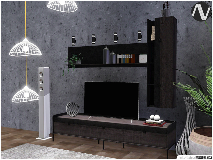 The Sims Resource - Florence Living Room TV Units