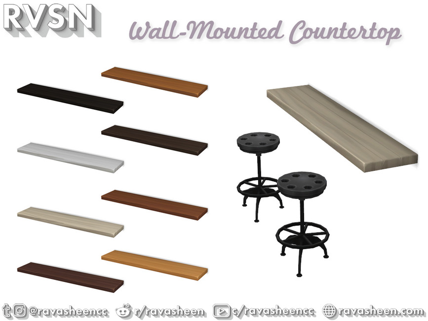 The Sims Resource - Over The Counter Countertops