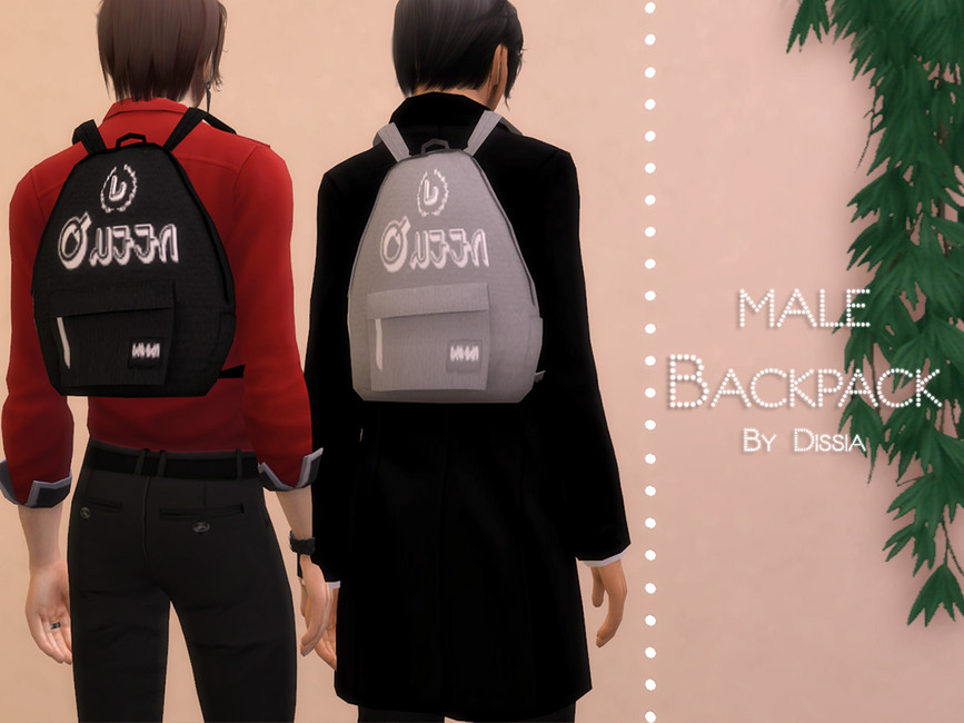 The Sims Resource - Backpack Male
