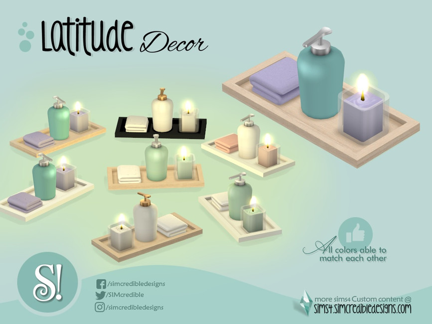 The Sims Resource - Latitude Soap tray and candle