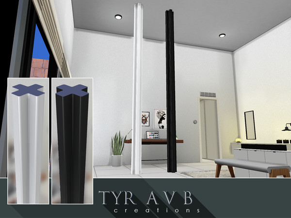 The Sims Resource | X-Shaped Deco Column - TALL