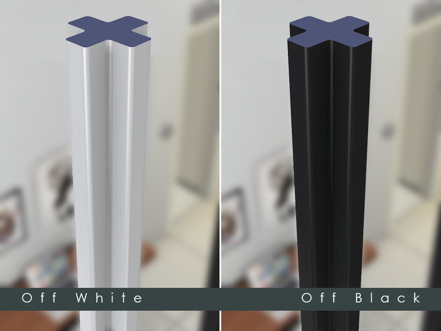 The Sims Resource - X-Shaped Deco Column - SET (All Sizes)