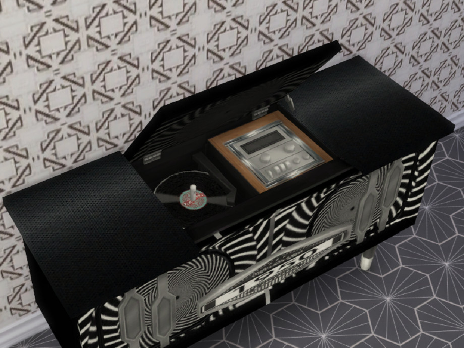 The Sims Resource | Retro ReBOOT 70's Living Record Player