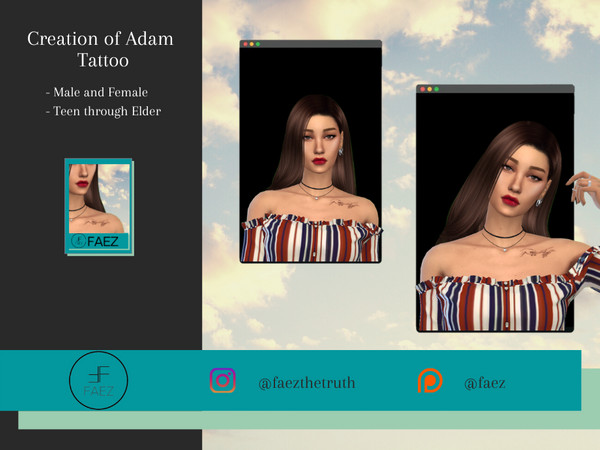 The Sims Resource | Creation of Adam Tattoo