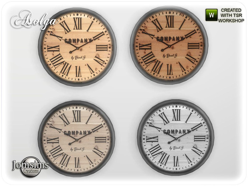 The Sims Resource - Asolga bedroom big wall clock