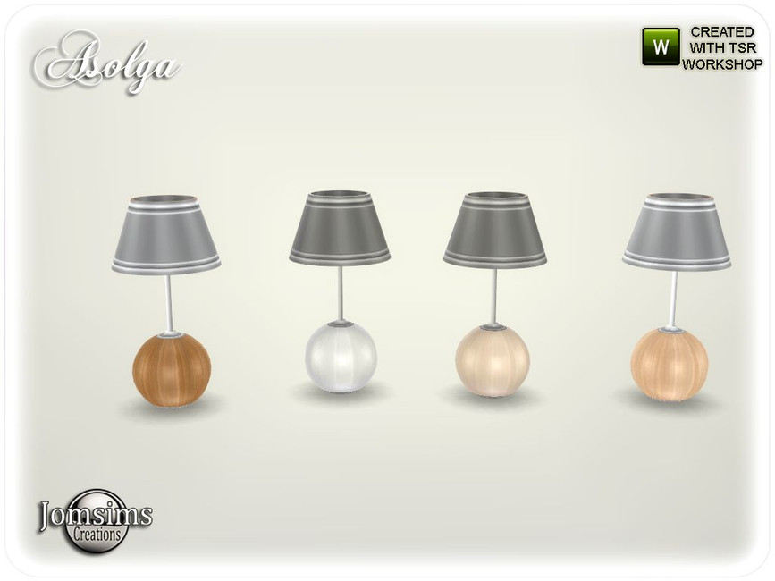 The Sims Resource - Asolga bedroom table lamp