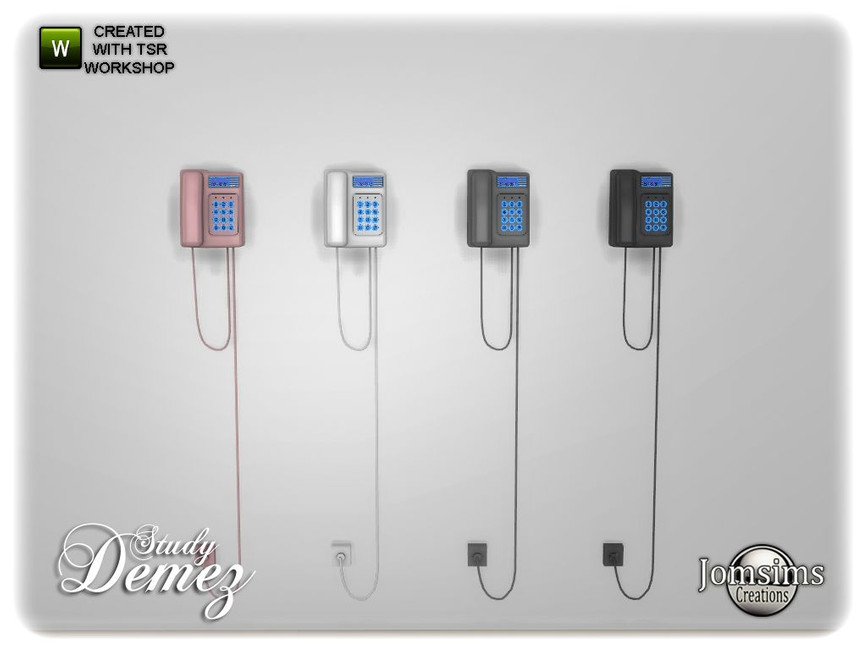 The Sims Resource - Demez study wall phone deco