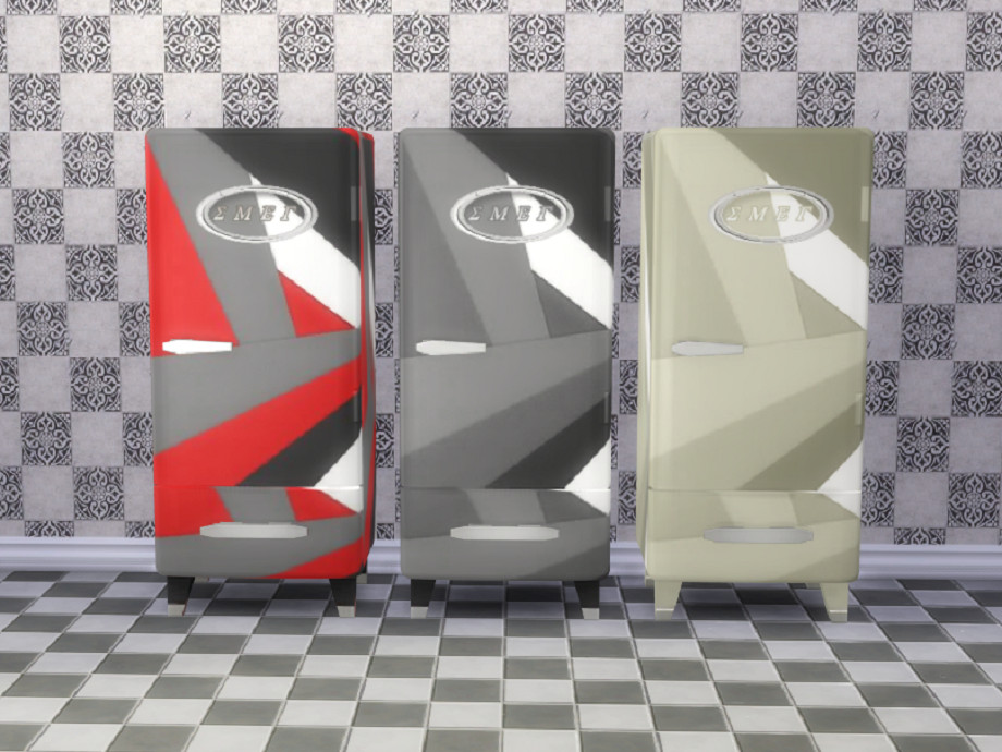The Sims Resource | Retro ReBOOT R&R Kitchen Diner Fridge