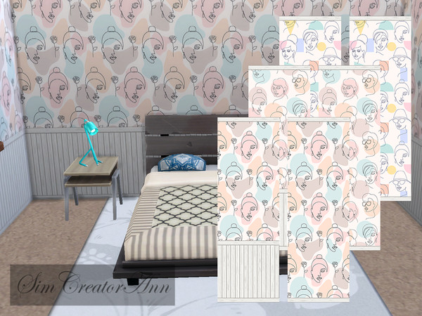 The Sims Resource | Lovely Lady Wallpaper