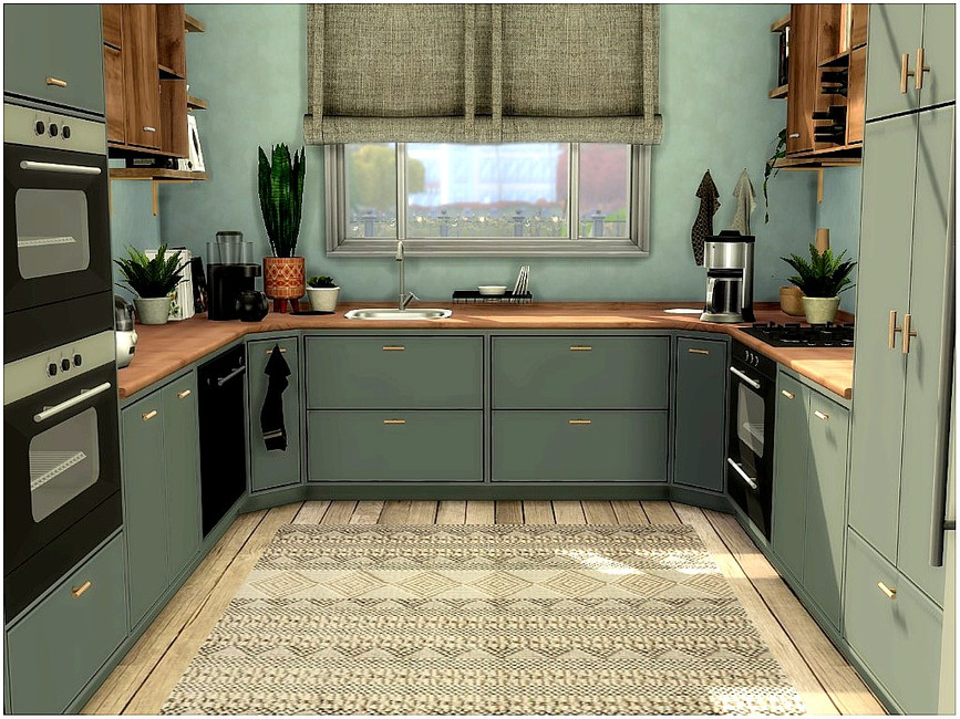 The Sims Resource - Green Kitchen