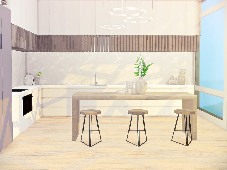 The Sims Resource | Dream Modern Kitchen and Livingroom