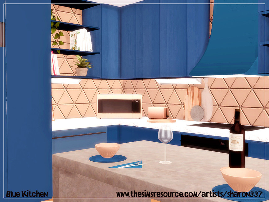 The Sims Resource - Blue Kitchen