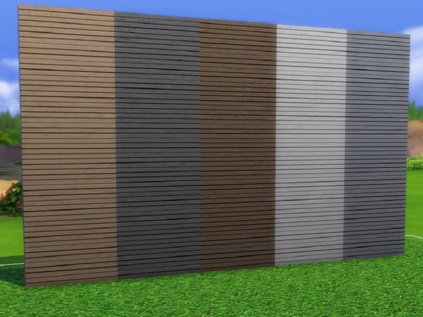The Sims Resource - Modern Exterior Wood Siding