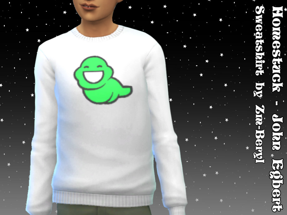 The Sims Resource | Homestuck - John Egbert [Sweatshirt by ZM-Beryl]
