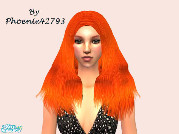 The Sims Resource | Orange Retexture of Hair