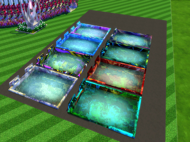 The Sims Resource | Hot Springs/Bath Fractal Collection Part 1