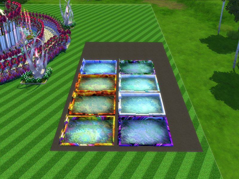 The Sims Resource | Hot Springs/Bath Fractal Collection Part 1