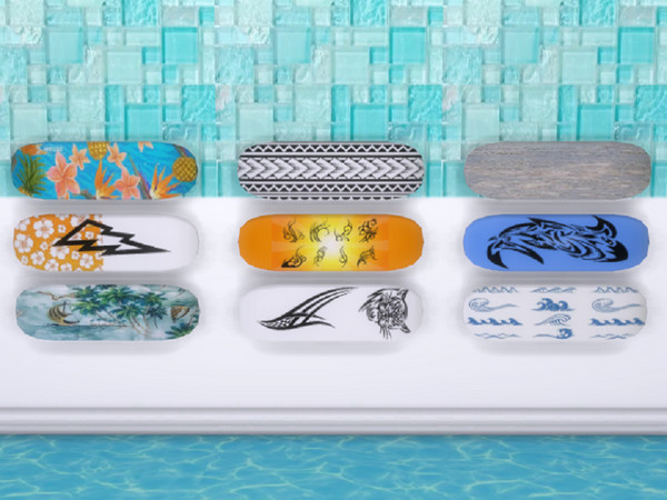 The Sims Resource | Hold The Sunset Surf Board
