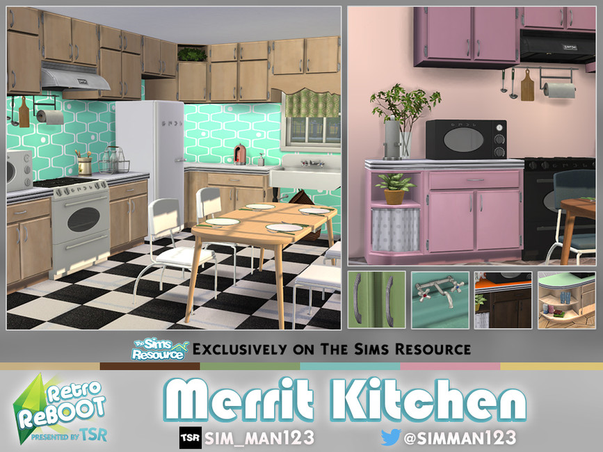 The Sims Resource - Retro ReBOOT - Merrit Kitchen