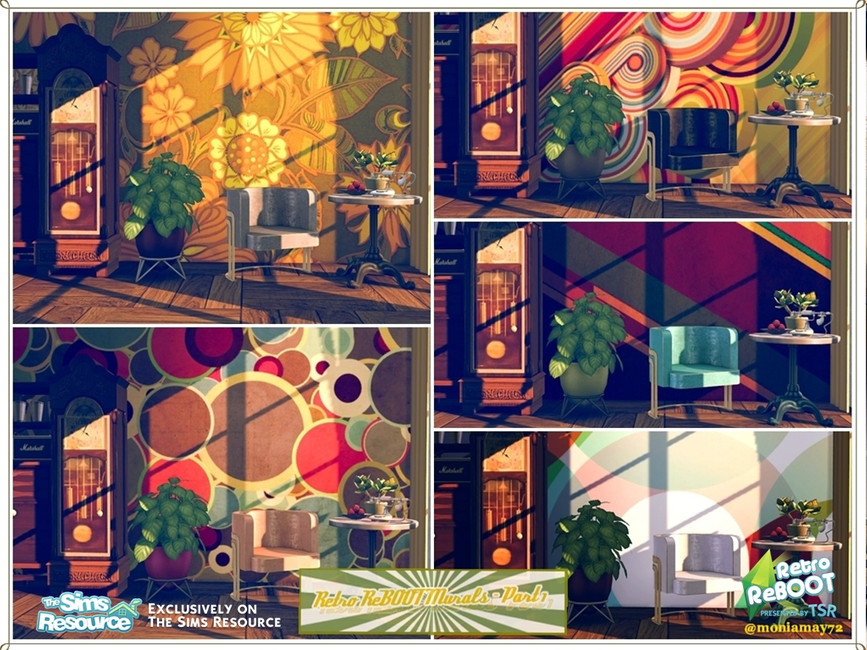 The Sims Resource - Retro ReBOOT Murals - Part 1