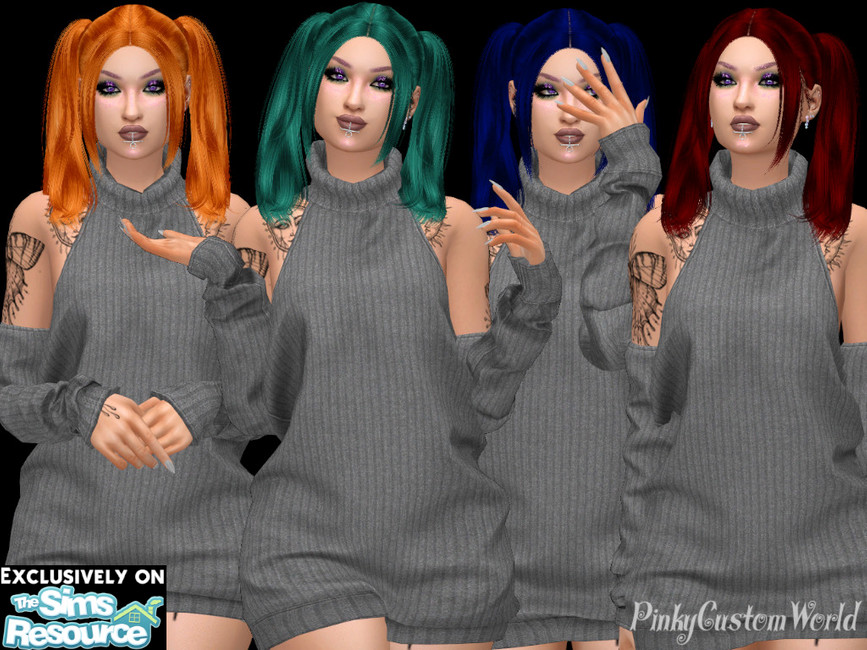The Sims Resource - Retexture of Lizzy hair by TsminhSims