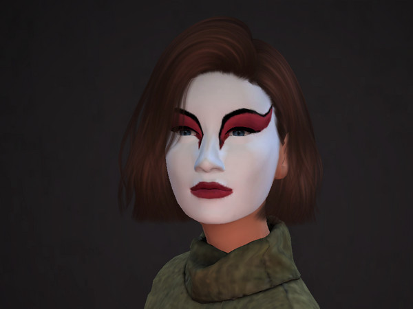 The Sims Resource | Avatar Kyoshi Warrior Face Paint