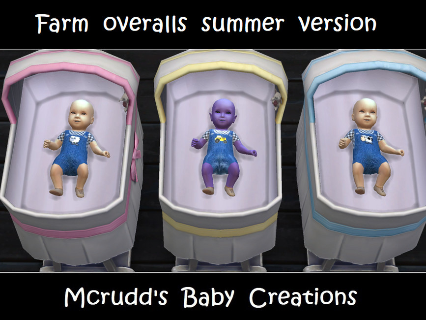 The Sims Resource - Farm overalls summer version