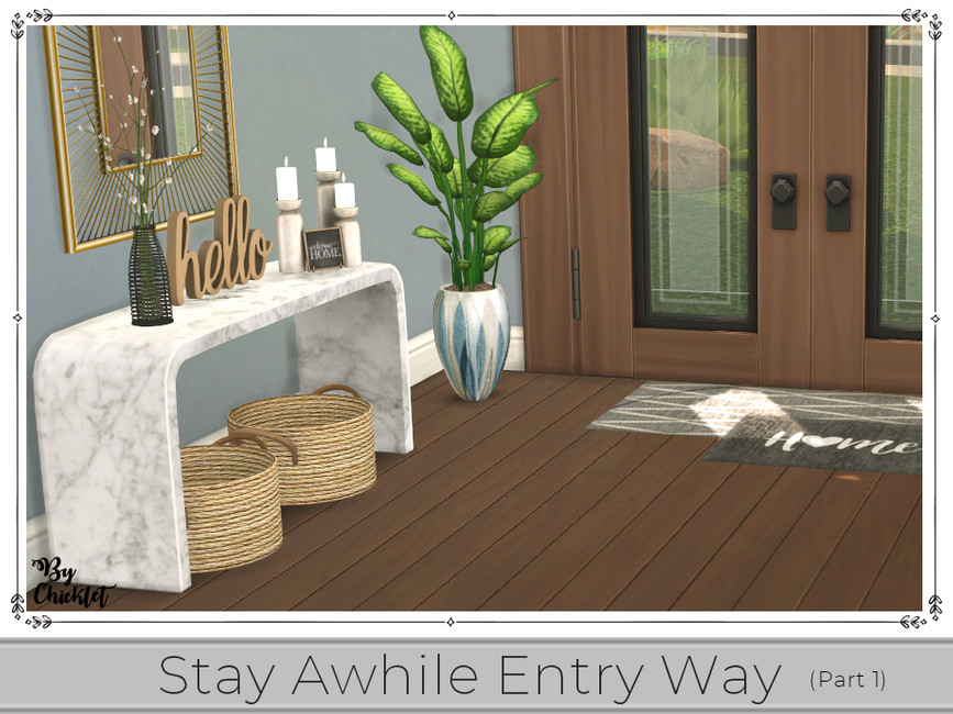 The Sims Resource - Stay Awhile Entry Way (Part 1)