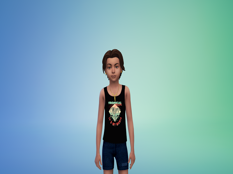 The Sims Resource | Denyse_Child Female Male Tank Top 1