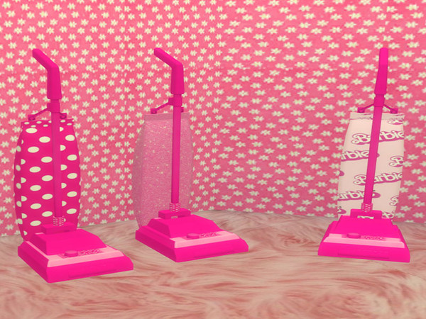 The Sims Resource | Mini Pink Vacuum set