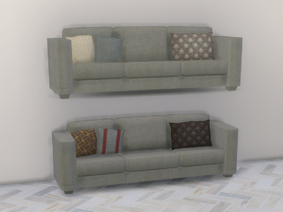 The Sims Resource | Modern Interiors 3 Seater Sofa