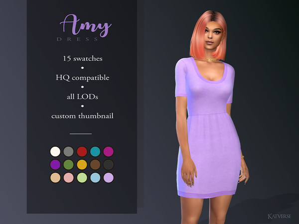 The Sims Resource | Amy Dress
