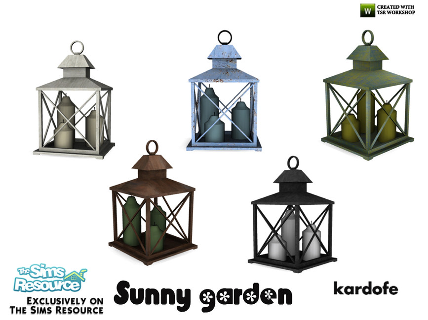 The Sims Resource - kardofe_Sunny garden_Lantern