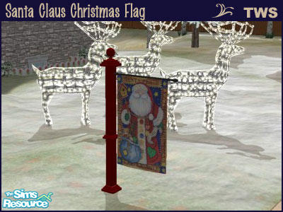The Sims Resource - Santa Claus Christmas Flag