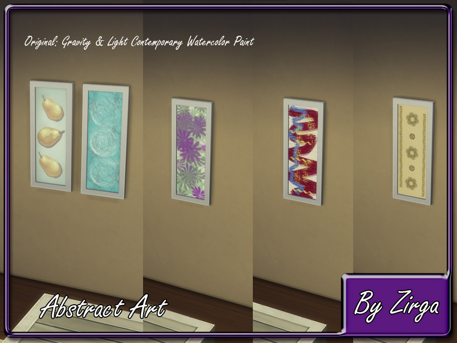 The Sims Resource | Abstract Art By Zirga