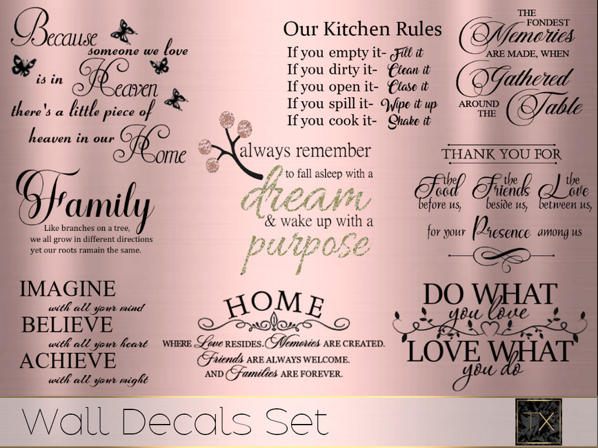 The Sims Resource - Wall Decals Set