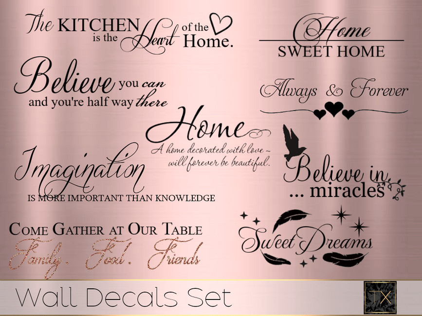 The Sims Resource - Wall Decals Set