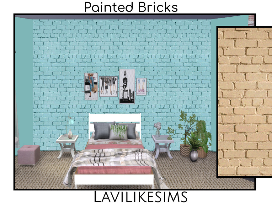 The Sims Resource - Painted Bricks