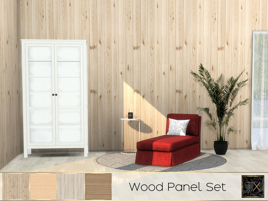 The Sims Resource - Wood Panel set