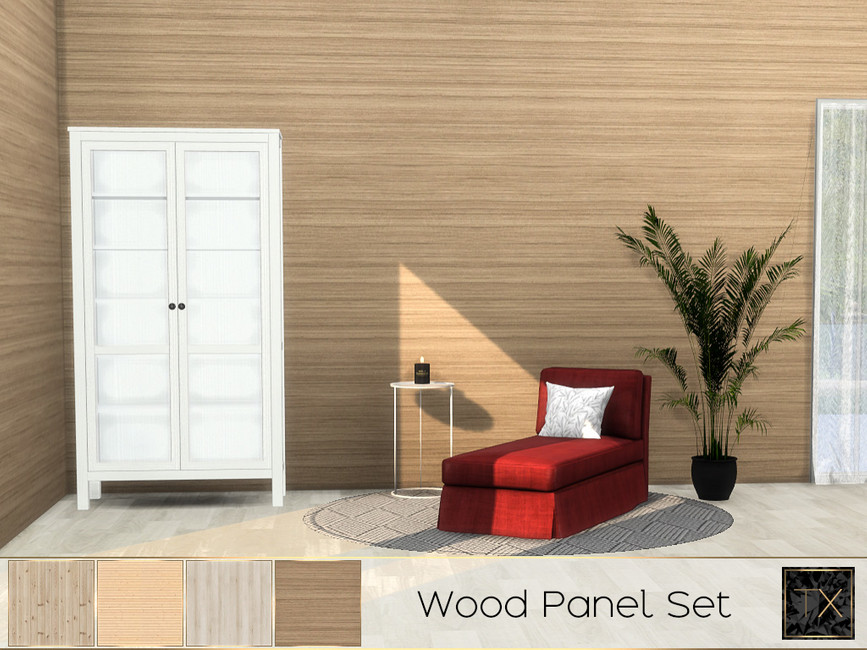 The Sims Resource - Wood Panel set