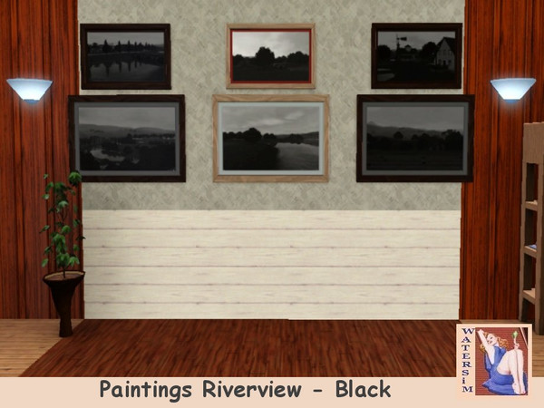 The Sims Resource | ws Riverview Painting Black