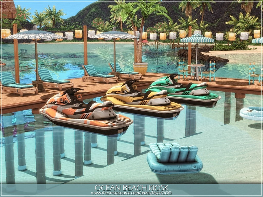 The Sims Resource - Ocean Beach Kiosk