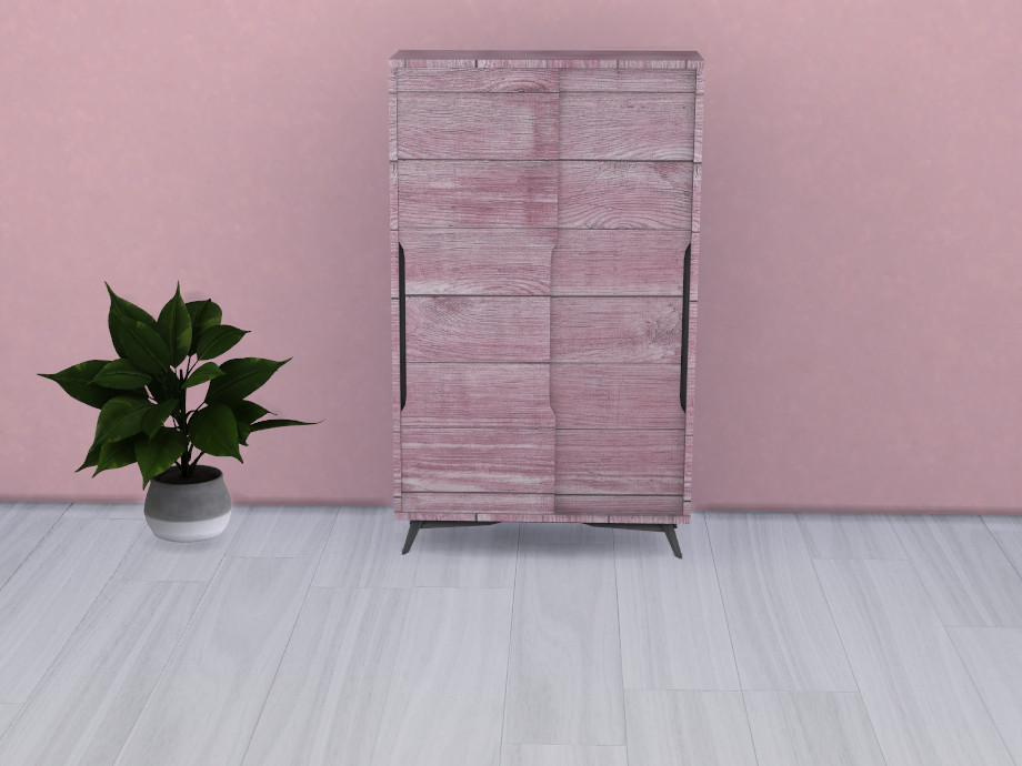 The Sims Resource | Modern Wooden Wardobe