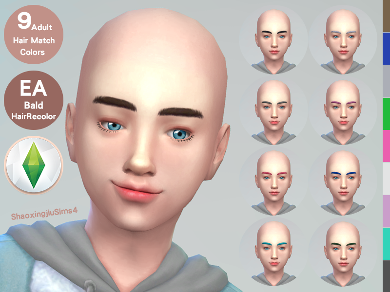Sims 4 custom content hair bald - lsarealtime