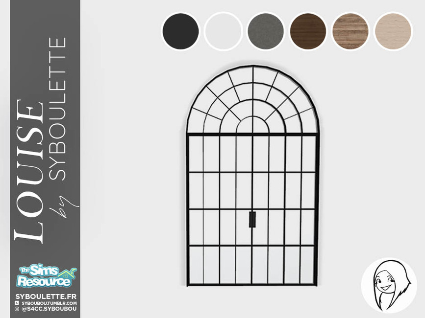 The Sims Resource - Louise - Arched windows - Closed (tall)