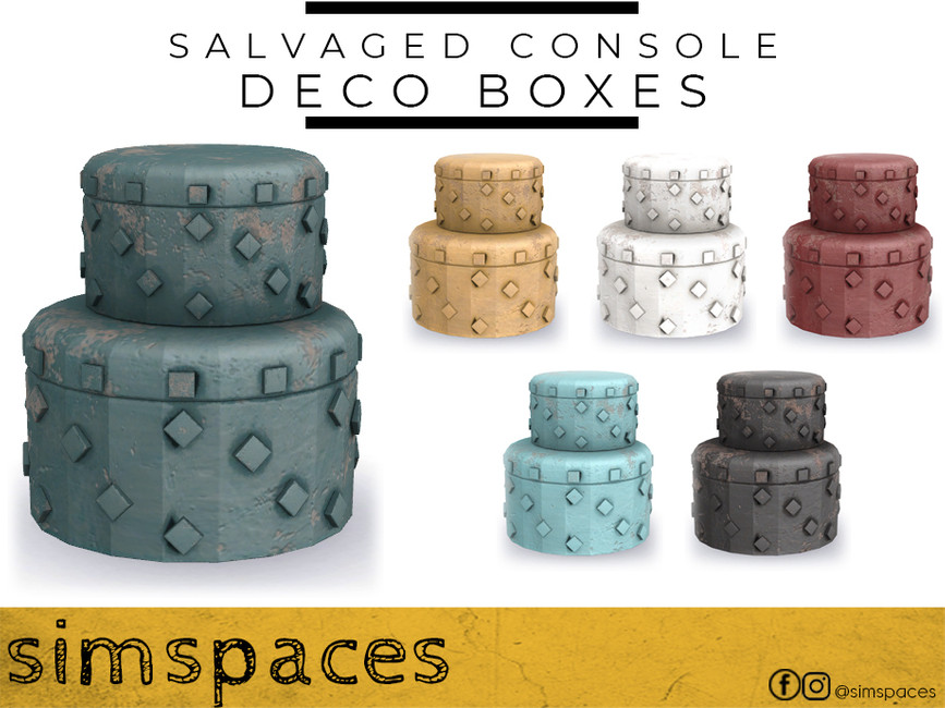 The Sims Resource - Salvaged Console - deco boxes