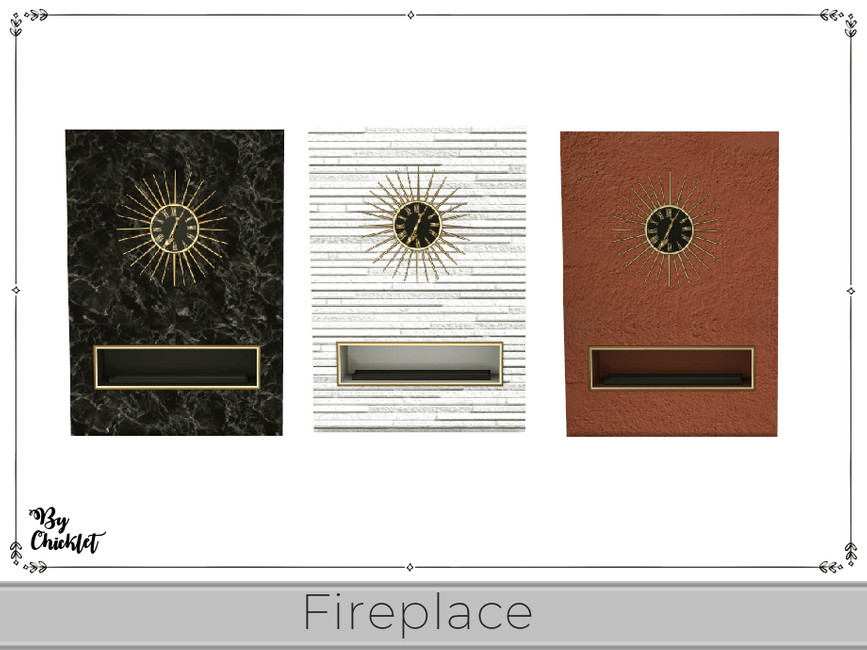 The Sims Resource - Refined Living Fireplace