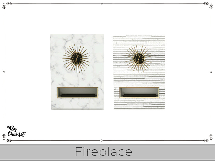 The Sims Resource - Refined Living Fireplace