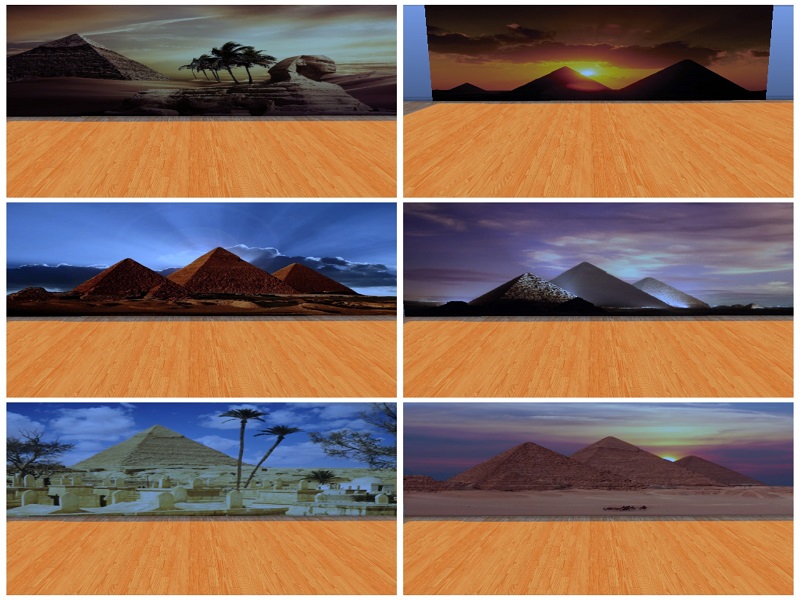 The Sims Resource | Egypt Pyramid Murals